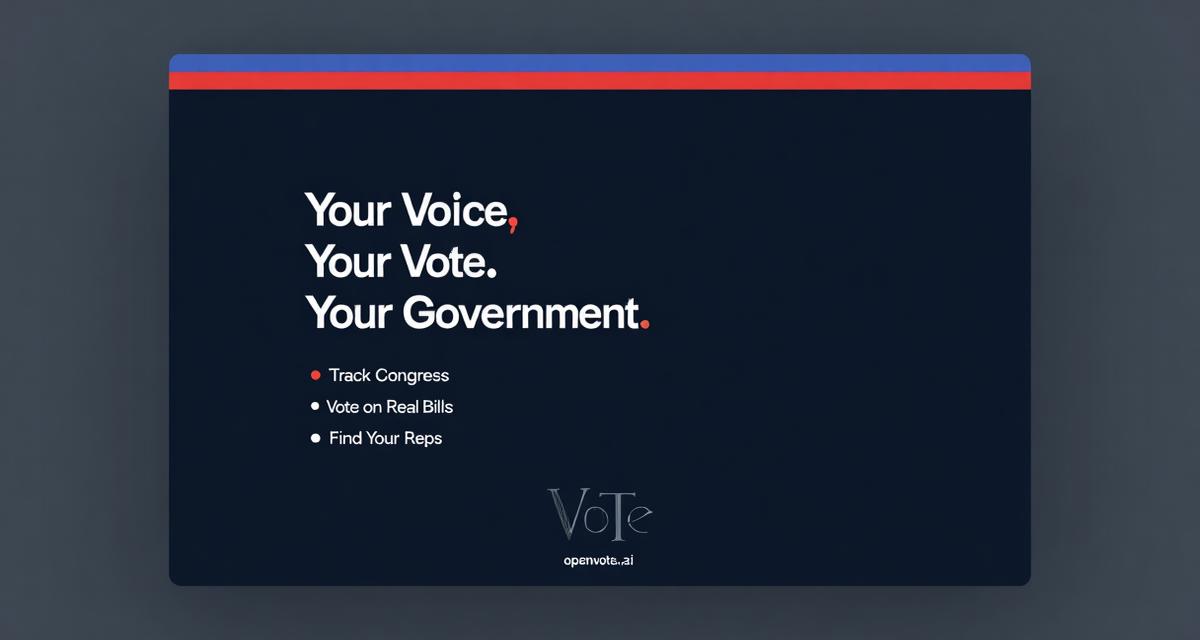 Open Vote — Your Voice. Your Vote. Your Government.